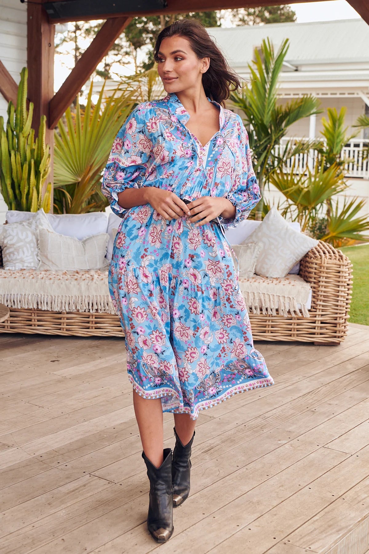 Jasmine Midi Dress ~ Keilani Print by Jaase – Kenzie Tenzie