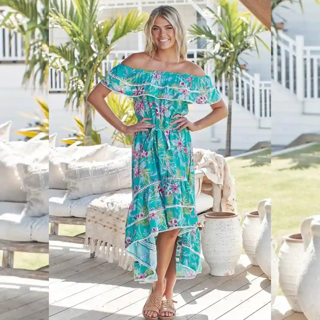 Romy Maxi Dress Wilder print by Jaase – Kenzie Tenzie